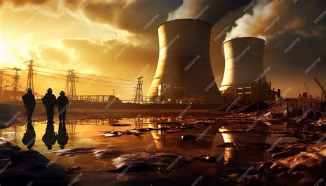 Premium Photo Nuclear Power Plant Construction Site Workers