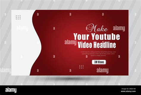 Youtube Thumbnail Design Stock Vector Image And Art Alamy