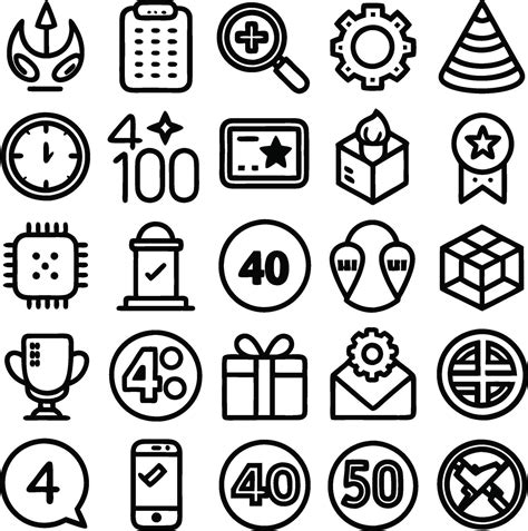 Representing Different Types Icons Set 49016754 Vector Art At Vecteezy