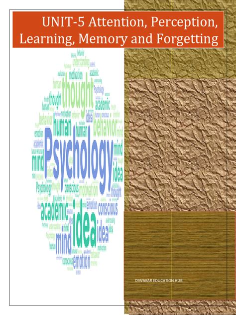 Attention Perception Learning Memory And Forgetting Pdf Perception Attention