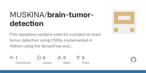 GitHub MUSKINA Brain Tumor Detection This Repository Contains Code For A Project On Brain