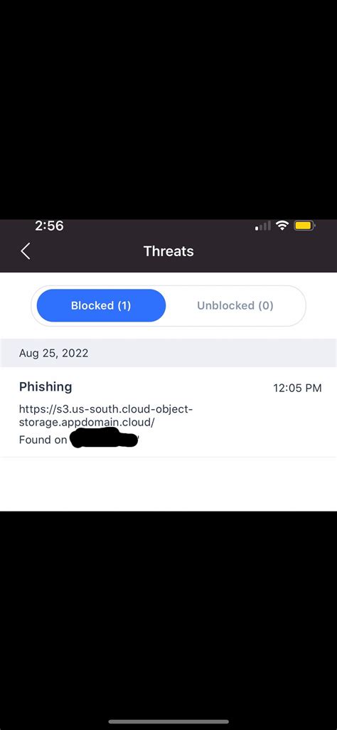 any more info on this phishing attempt antivirus