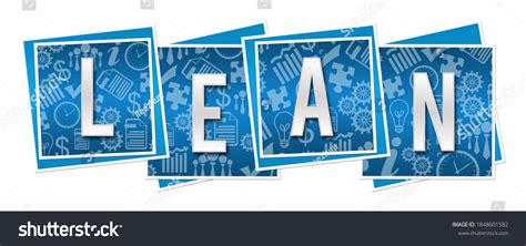 Lean Concept Image Text Related Symbols Stock Illustration Shutterstock