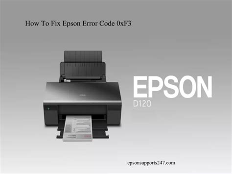 PPT How To Fix Epson Error Code 0xF3 PowerPoint Presentation Free Download ID 10021608