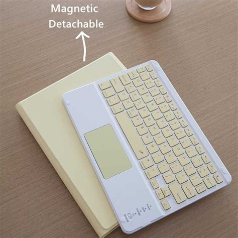 Kaso Gamit Ang Pencil Slot Magnetic Touchpad Bluetooth Keyboard Para Sa Ipad 10th Gen Bluetooth