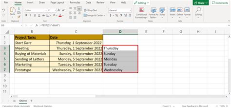 how to autofill only weekday dates in excel sheetaki
