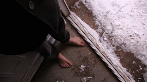 David Digging The Snow Barefoot Ladsfeet And Tickling Clips4sale