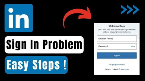 LinkedIn Sign In Problem Easy Steps YouTube