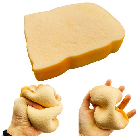 Toast Sliced Bread Stress Toybread Shape Squishes Toy Sensory Fidget
