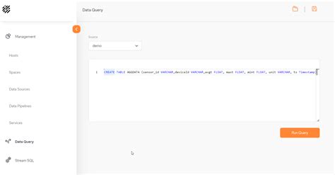Spacedeck Streamsql Implementation