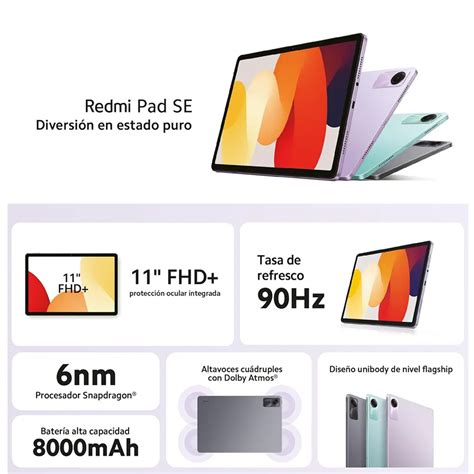 Ripley TABLET XIAOMI REDMI PAD SE 11 128GB 4GB RAM GREY