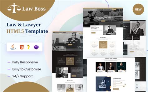 37 Html шаблонов веб сайтов для юристов на Bootstrap Templatemonster