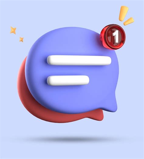 Premium Photo 3d Rendering Of Speech Bubble With Notification Icons 3d Pastel Chat Icon Set
