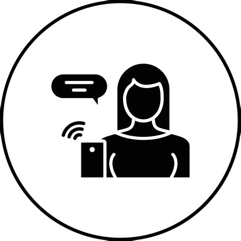 Woman Talking On Call Vector Icon 31561261 Vector Art At Vecteezy