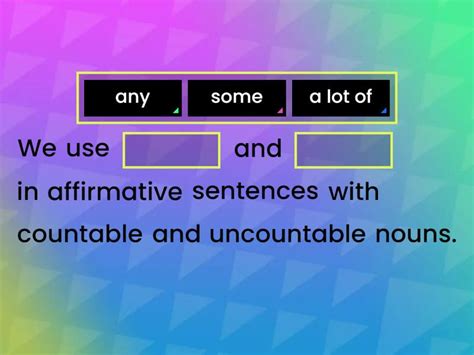Quantifiers Complete The Sentence