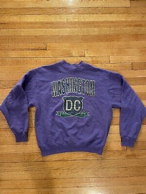 Vtg 90s Washington Dc Vintage Crewneck Sweater Mens Hanes Heavyweight