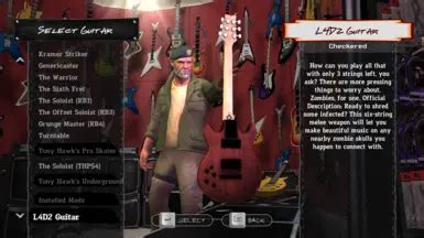 Left 4 Dead 2 Guitar And Bass For Ghwtde At Guitar Hero World Tour
