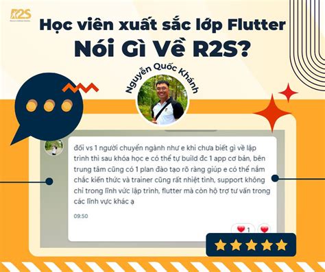 khoá học lập trình đa nền tảng với flutter r2s academy