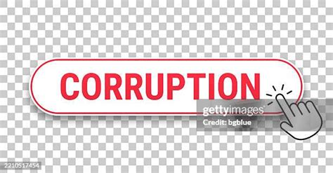 Corruption 3d Click Web Button With Hand Cursor On Blank Background High Res Vector Graphic
