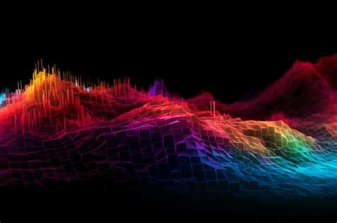 premium photo blockchain data fields network line connect stream