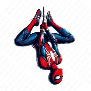 Spiderman Png Upside Down Spider Man Homecoming Film Series Paper