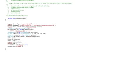Trying To Export Data Grid View To PDF Using C Stack Overflow