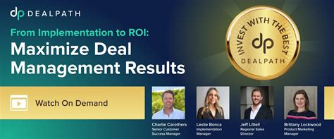 from implementation to roi maximize deal management results dealpath