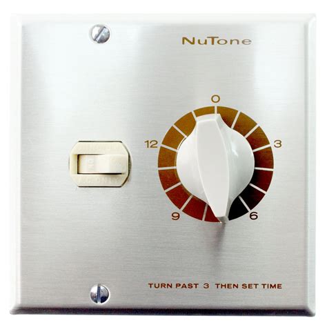 Nutone Vs 68 Single Gang Time Switch W 15 Minute Timer And One On Off