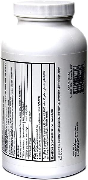 Buy Major Docusate Sodium 100mg 1000 Softgels Stool Softener