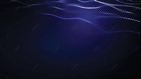 Glowing Abstract Digital Wave Particles Futuristic Vector Illustration Hud Element Technology