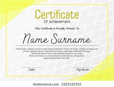 Simple Certificate Border Background Template Stock Illustration 2325123765 Shutterstock
