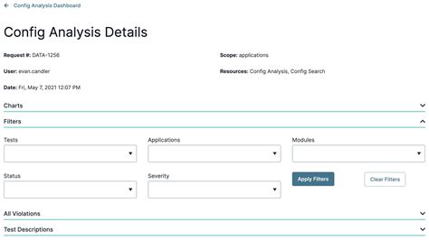 config analysis dashboard tool