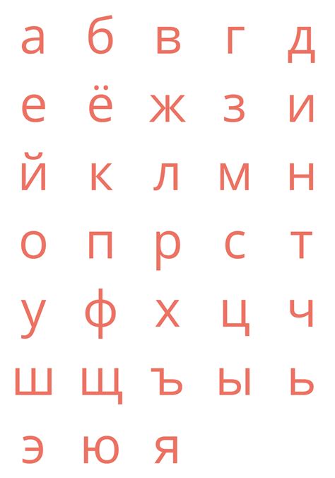 Русский алфавит в картинках