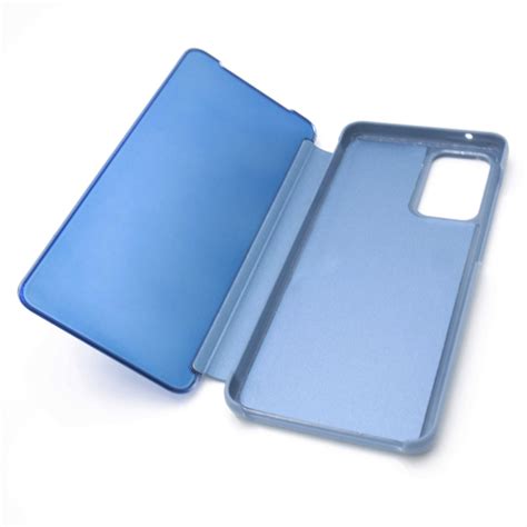 Etui Alogy Smart Clear View Cover z klapką do Samsung Galaxy A52s 5G A52 4G 5G Niebieskie 4kom pl