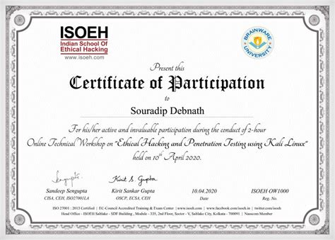 Souradip Debnath On Linkedin Ethicalhacking Penetrationtesting Kali Linux Isoeh
