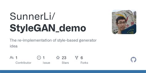 Github Sunnerlistylegandemo The Re Implementation Of Style Based