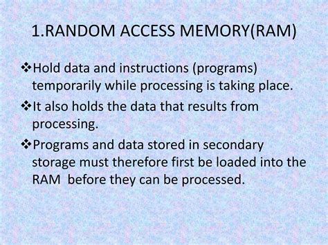 Presentation On Primary Storage Devices Pptx Data Storage And Warehousing Computing