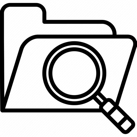 Folder Search Document Extension File Format Paper Icon
