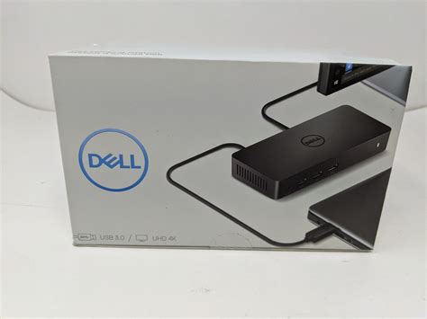 Used Dell Usb Ultra Hd K Triple Display Docking Station D Black D Ubb Threads