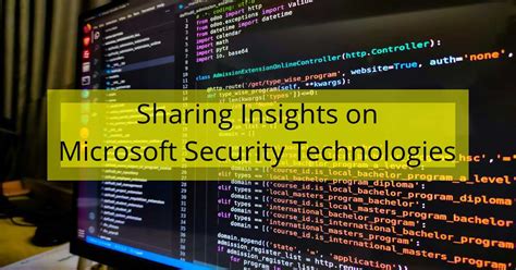 Sharing Insights On Microsoft Security Technologies Undercode Testing