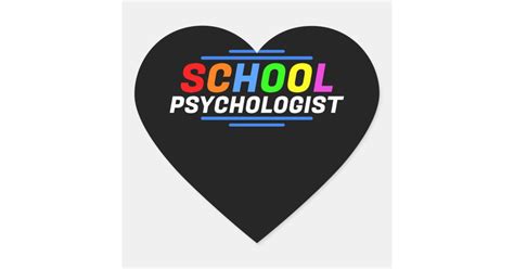School Psychologist Heart Sticker Zazzle