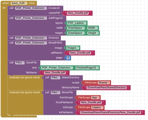 FREE Create PDF File Extension Layout To PDF By TIMAI Extensions MIT App Inventor