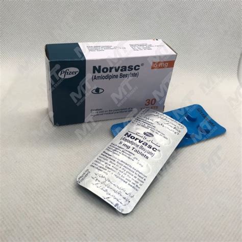 Norvasc 5mg Amlodipine Besylate Memon Traders