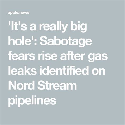 Sabotage Fears Rise After Gas Leaks Found On Nord Stream Pipelines