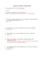 HW CIT Pdf Homework Module And Network Math How Many Bits Are In An IPv
