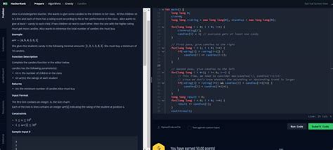🚀 day 65 of 100daysofcode challenge on hackerrank solved greedy
