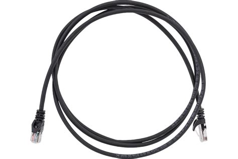 Коммутационный шнур Itk кат 5Е Utp Lszh 2м черный Pc09 C5eul 2m