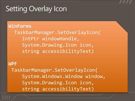 PPT Developing With The Windows API Code Pack For NET Framework PowerPoint Presentation ID