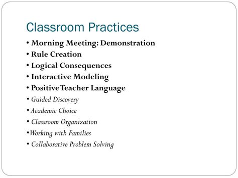 Ppt The Responsive Classroom Approach Powerpoint Presentation Free