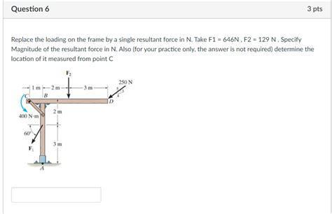 Solved Replace The Loading On The Frame By A Single